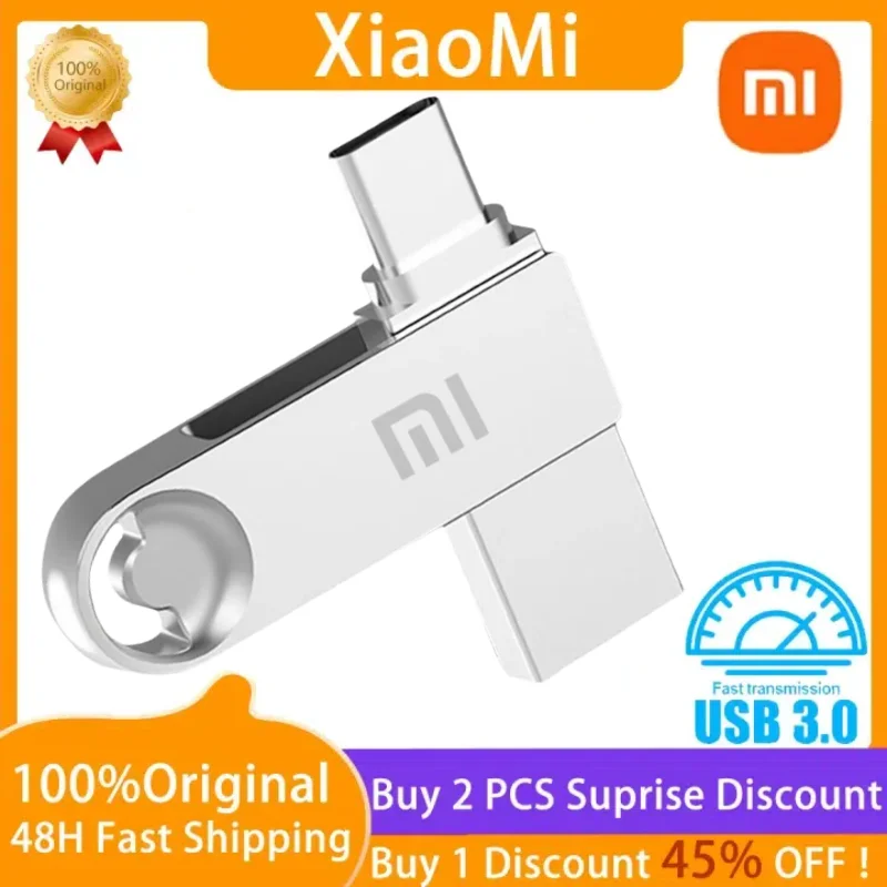 XIAOMI-Pen-Drive-2TB-1TB-OTG-128G-Pendrive-Type-C-High-Speed-USB-Flash ...