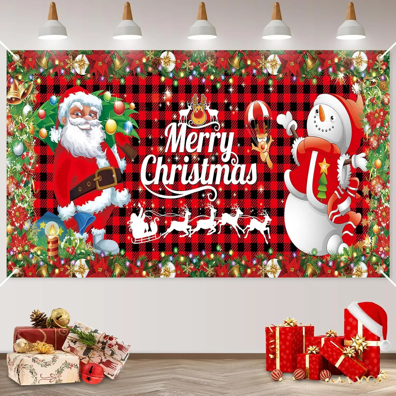1-5-1M-Ethylene-Christmas-Background-Cloth-Santa-Claus-Snowman ...