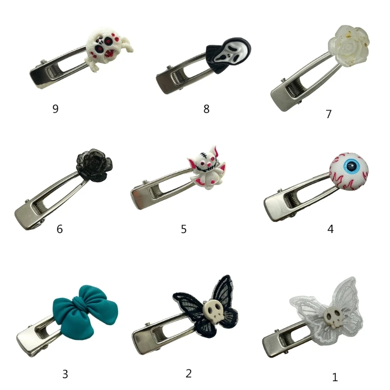 Novelty-Hair-Clip-for-Women-Gothic-Hairpin-Duckbill-Hairclip-Y2K-Cool ...