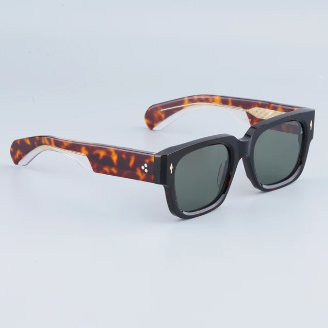 JACQUES Classical Jmm ENZO gafas de sol cuadradas de acetato grueso ...
