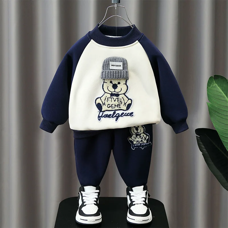 Spring-Baby-Boy-Clothes-Set-2pcs-Cotton-Sweatshirt-Pants-For-2-10Yrs ...
