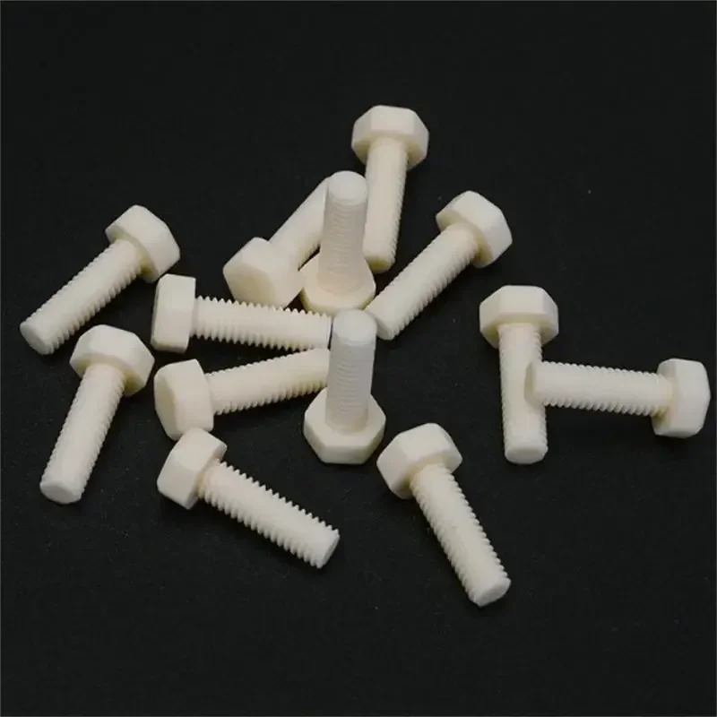 10pcs wear resistance M5x18mm 99% alumina ceramic bolt Al2o3 screw with ...