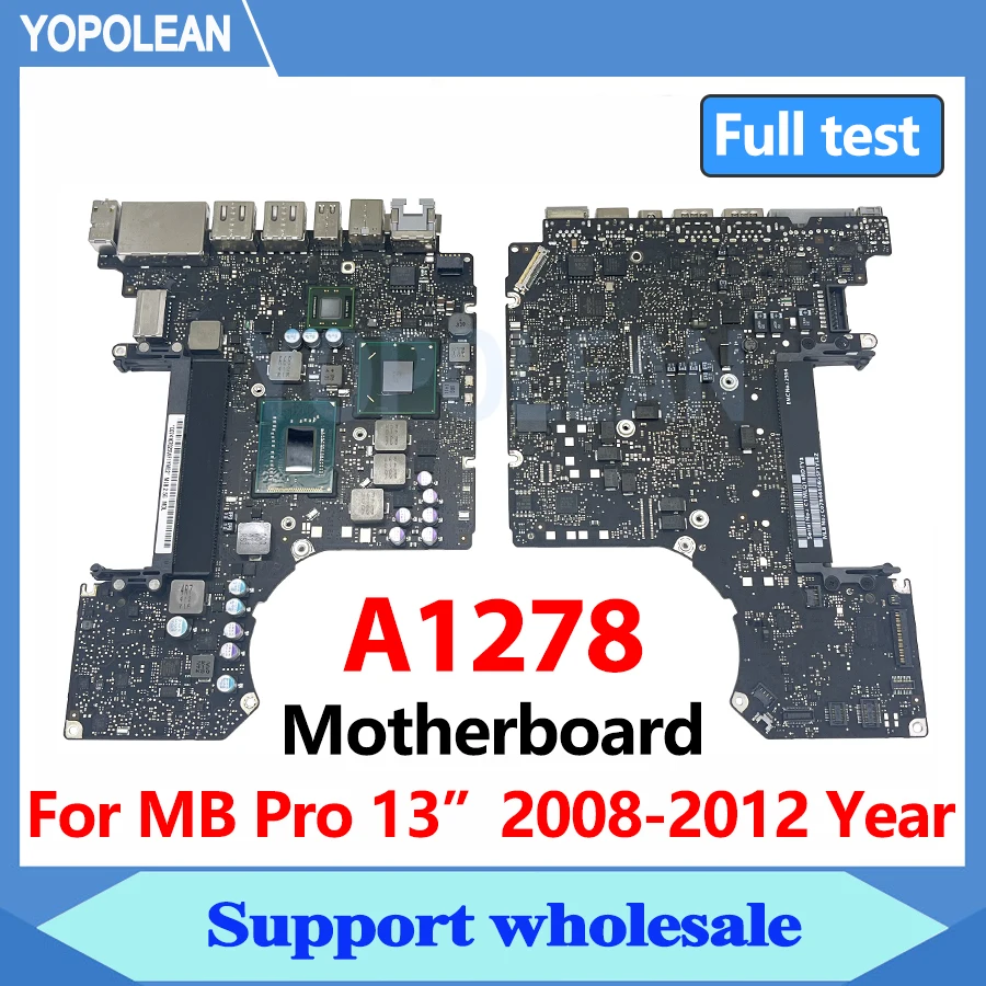 Original A1278 Motherboard For MacBook Pro 13" A1278 Logic Board i5 2.5GHz i7 2.9GHz 820-3115-B ...