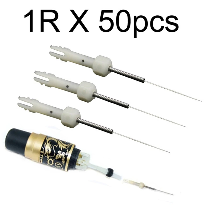 Máquina de tatuaje de mosaico Original de EE. UU., dermografía de aguja de Agulhas, 50 piezas ...