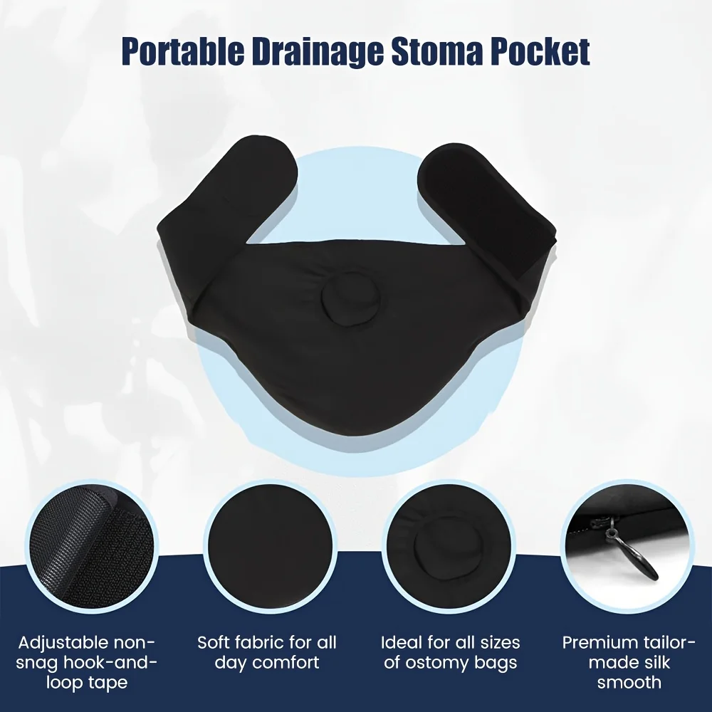 Ostomy Belt with Inner Pocket Adjustable Support Belt Waist Ostomy ...