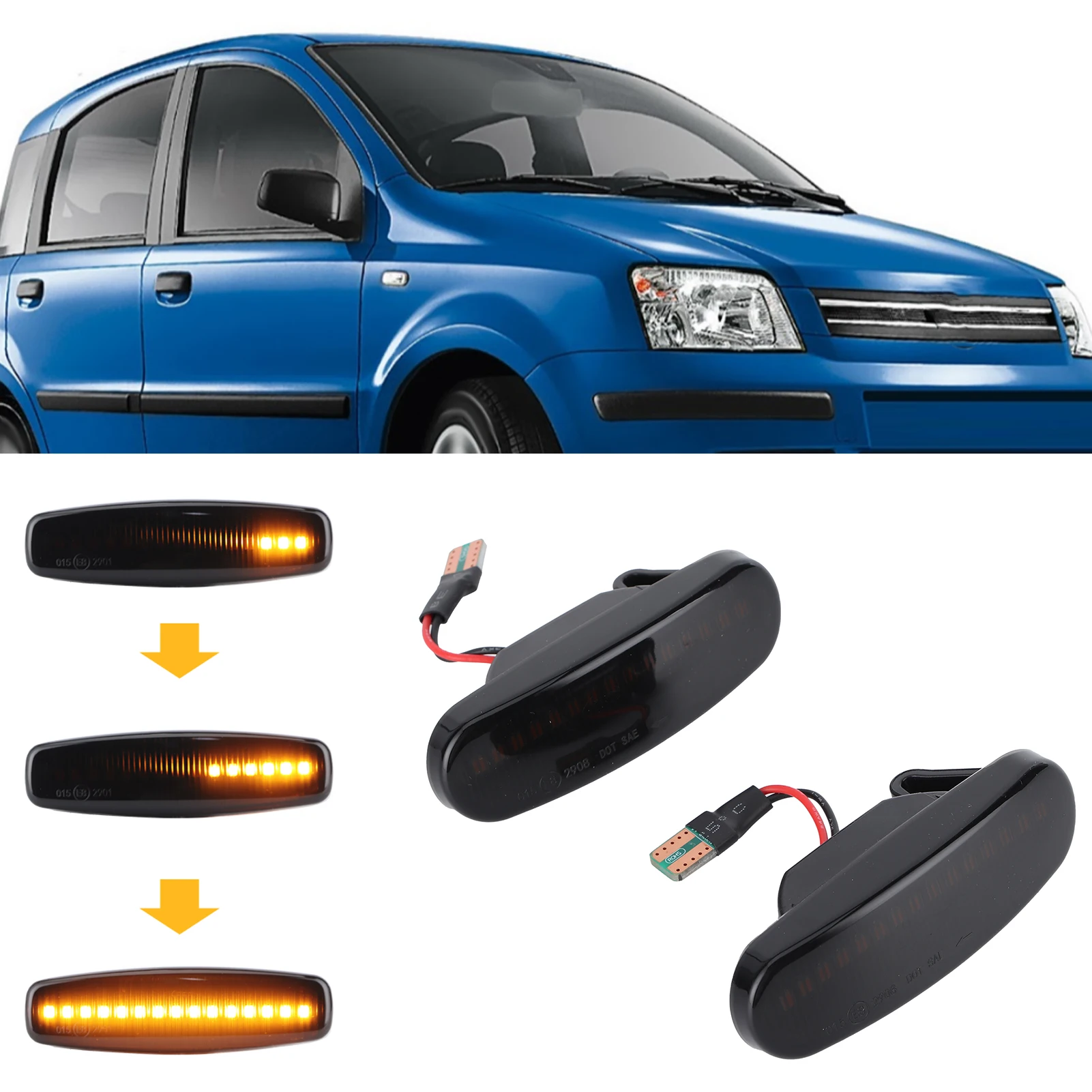 2Pcs-LED-Side-Marker-Turn-Light-51717793-51942933-Fit-for-Fiat-Panda ...