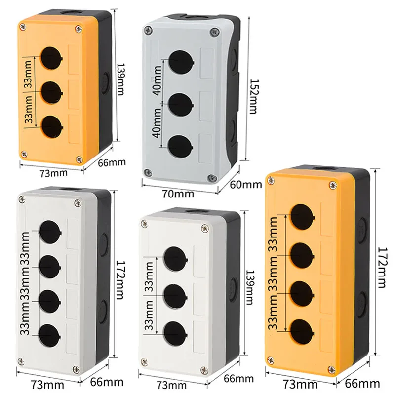 Button Empty Control Box Industrial Switch Indicator for 22mm 3 4 Hole ...