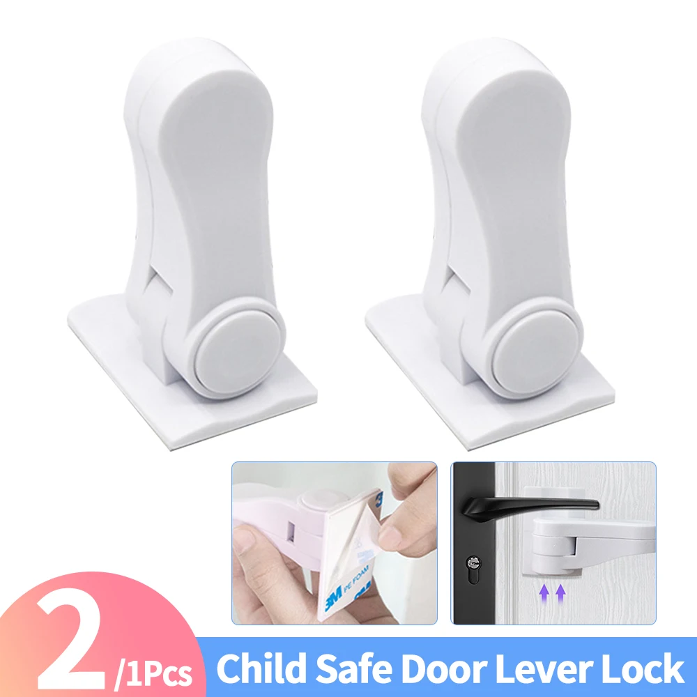 1-2-Pcs-Plastic-Child-Safe-Security-Window-Door-Sash-Lock-Safety-Lever ...