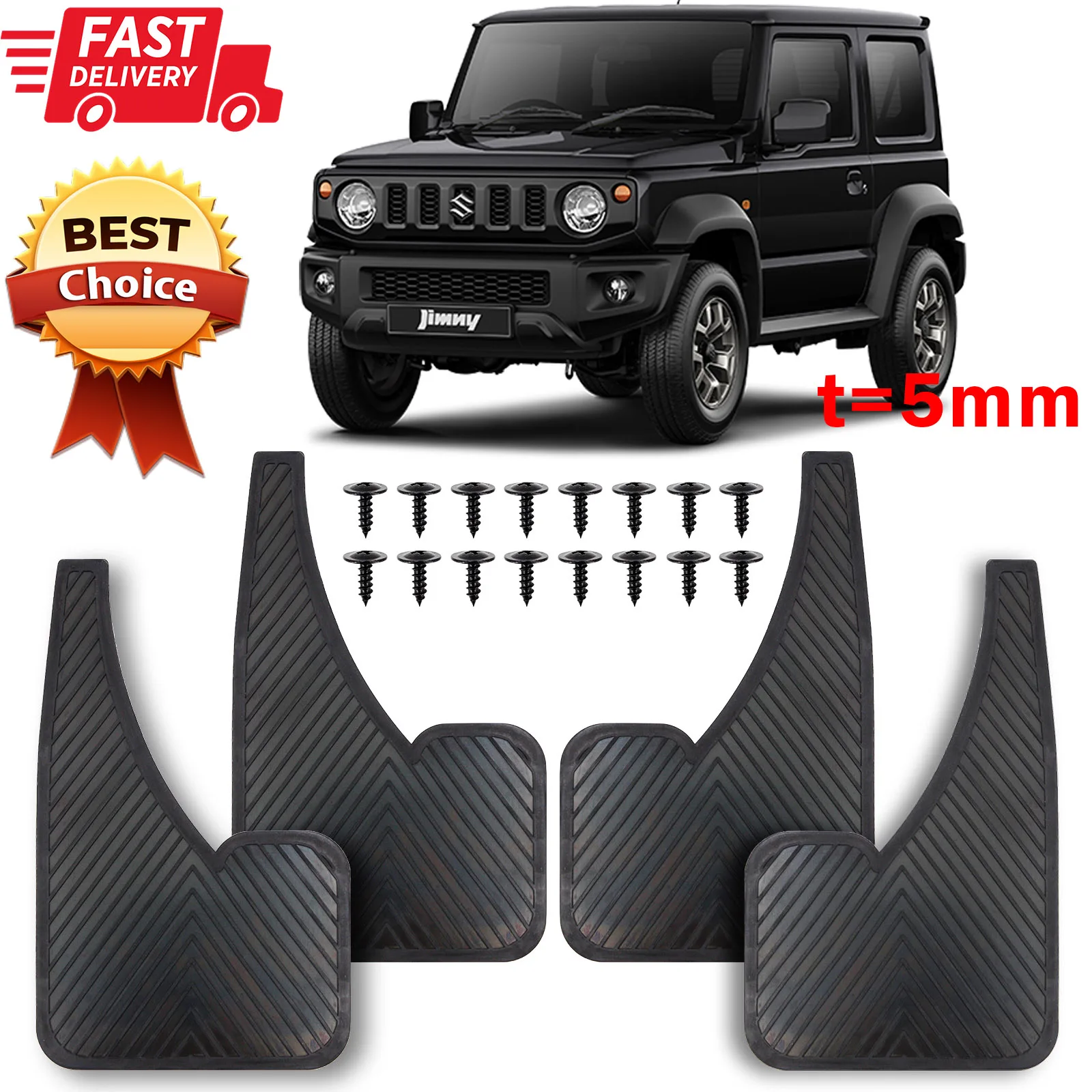 5mm-Rubber-Mudflaps-Mud-Flaps-Splash-Guards-For-Suzuki-Jimny-SJ20-JA12 ...