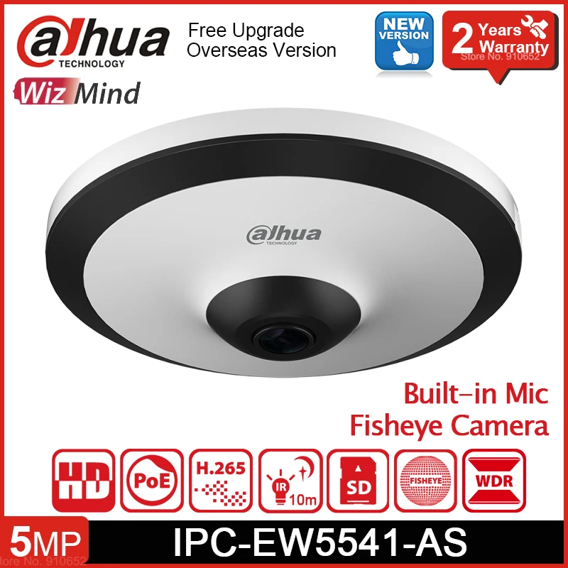 Dahua-IPC-EW5541-AS-5MP-Mini-Fisheye-IP-Camera-Panoramic-180-Built-in ...