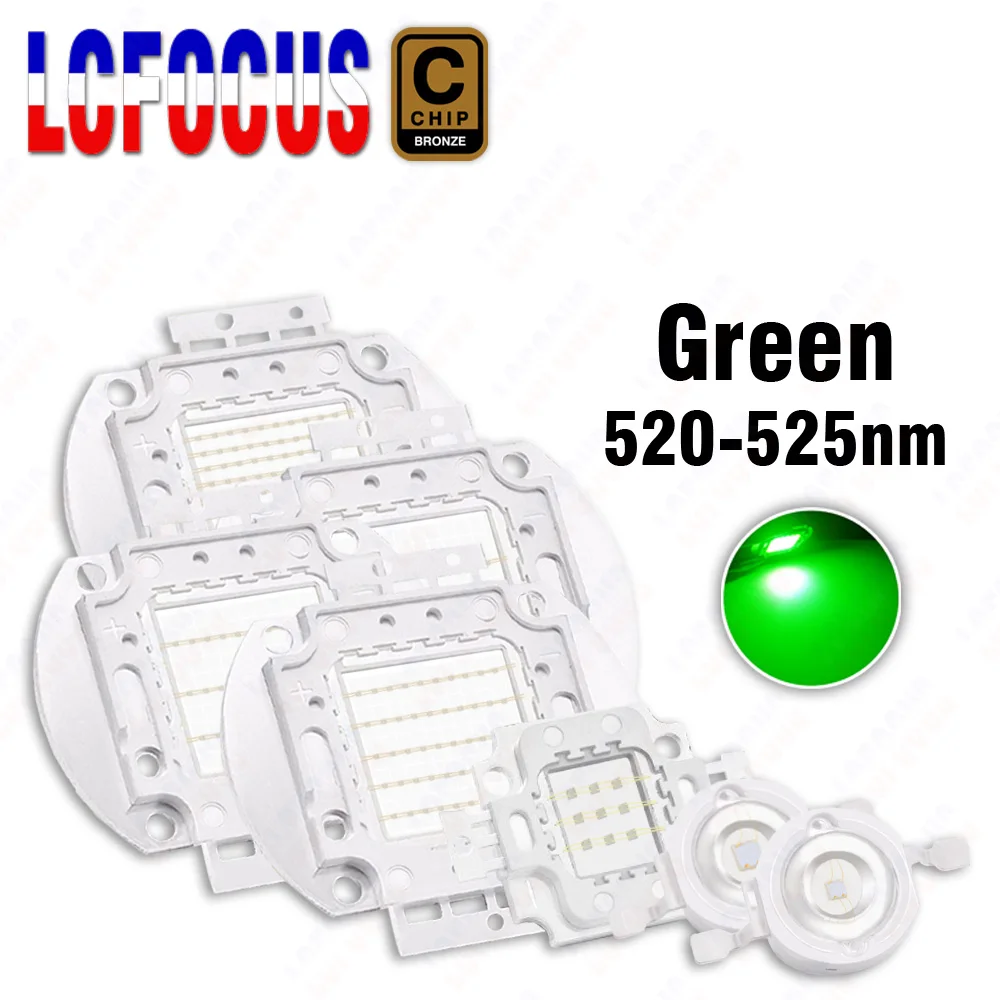 High Power Led Cob Chip Lamp Bulbs Chip 1w 3w 5w 10w 20w 30w 50w 100w 200w 300w 500w Green 1 3 5 ...