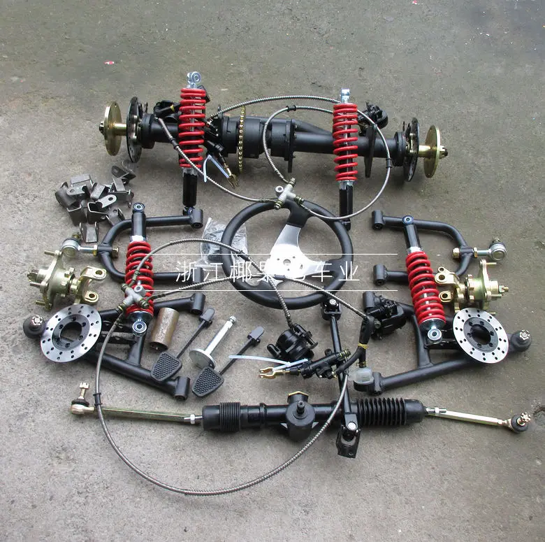 ATV Kart Front and Rear Suspension Steering Front Axle Rear Axle ...