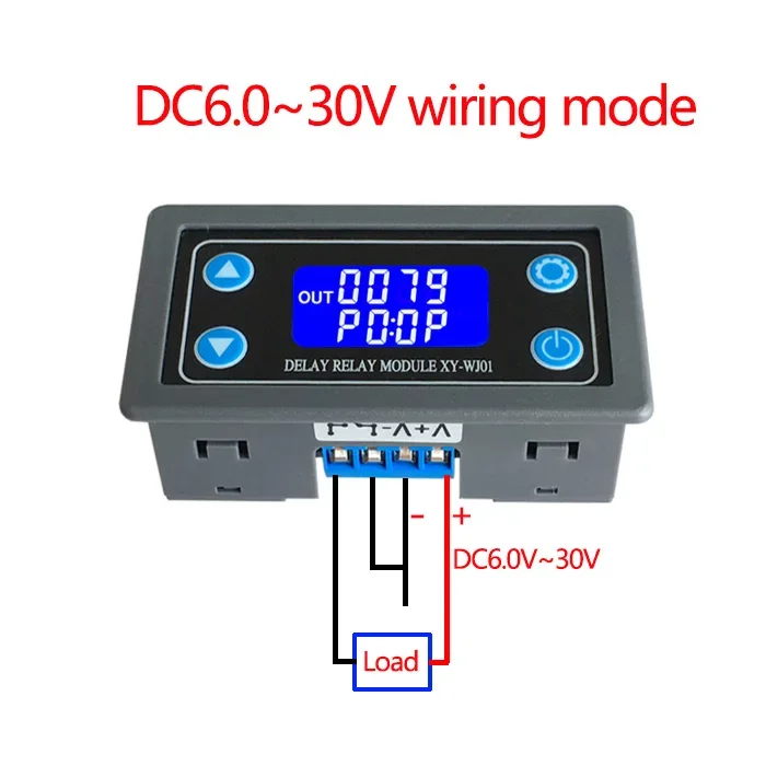 XY-WJ01 Delay Relay Module With Digital LED Dual Display Cycle Timing ...