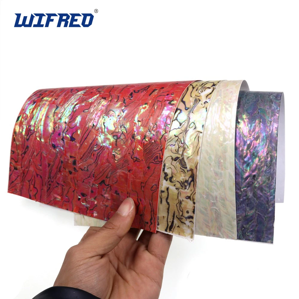 Wifreo 24x12CM Natural and Genuine Shell White Paua Enhanced Adhesive ...