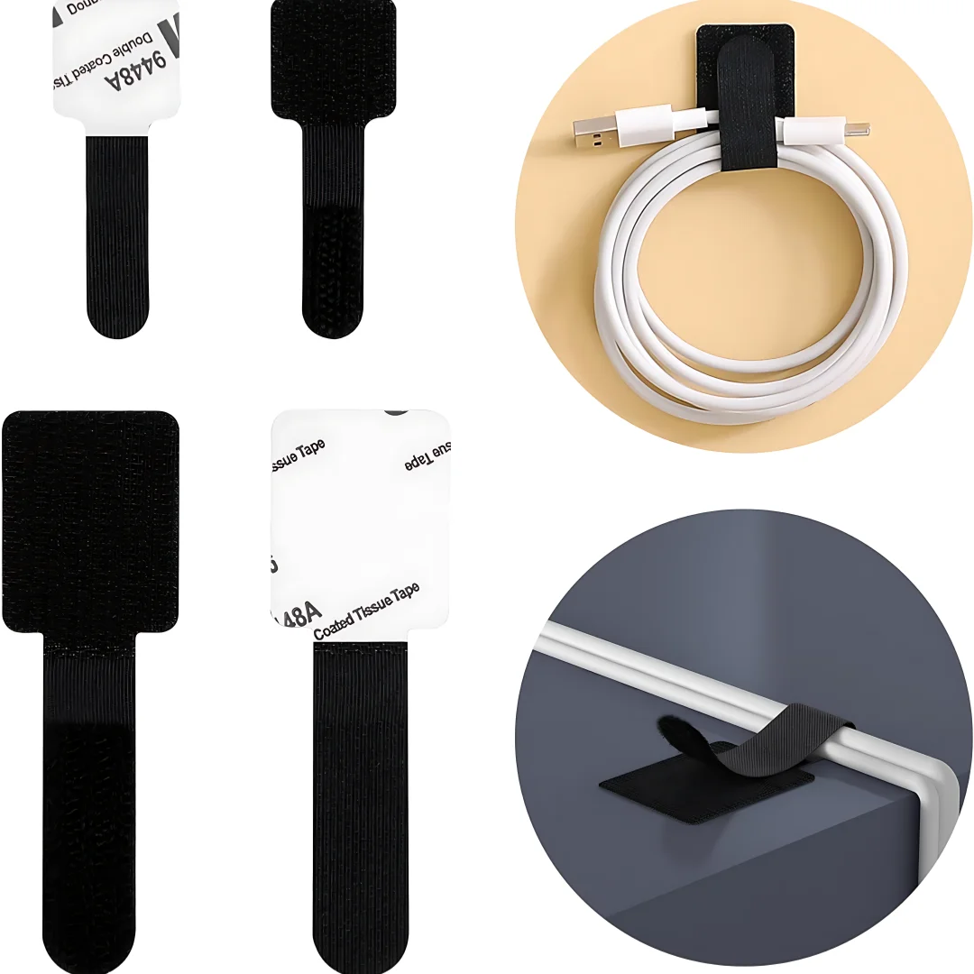 Reusable-Cable-Ties-Fastening-Wire-Organizer-Cord-Rope-Holder-Self ...