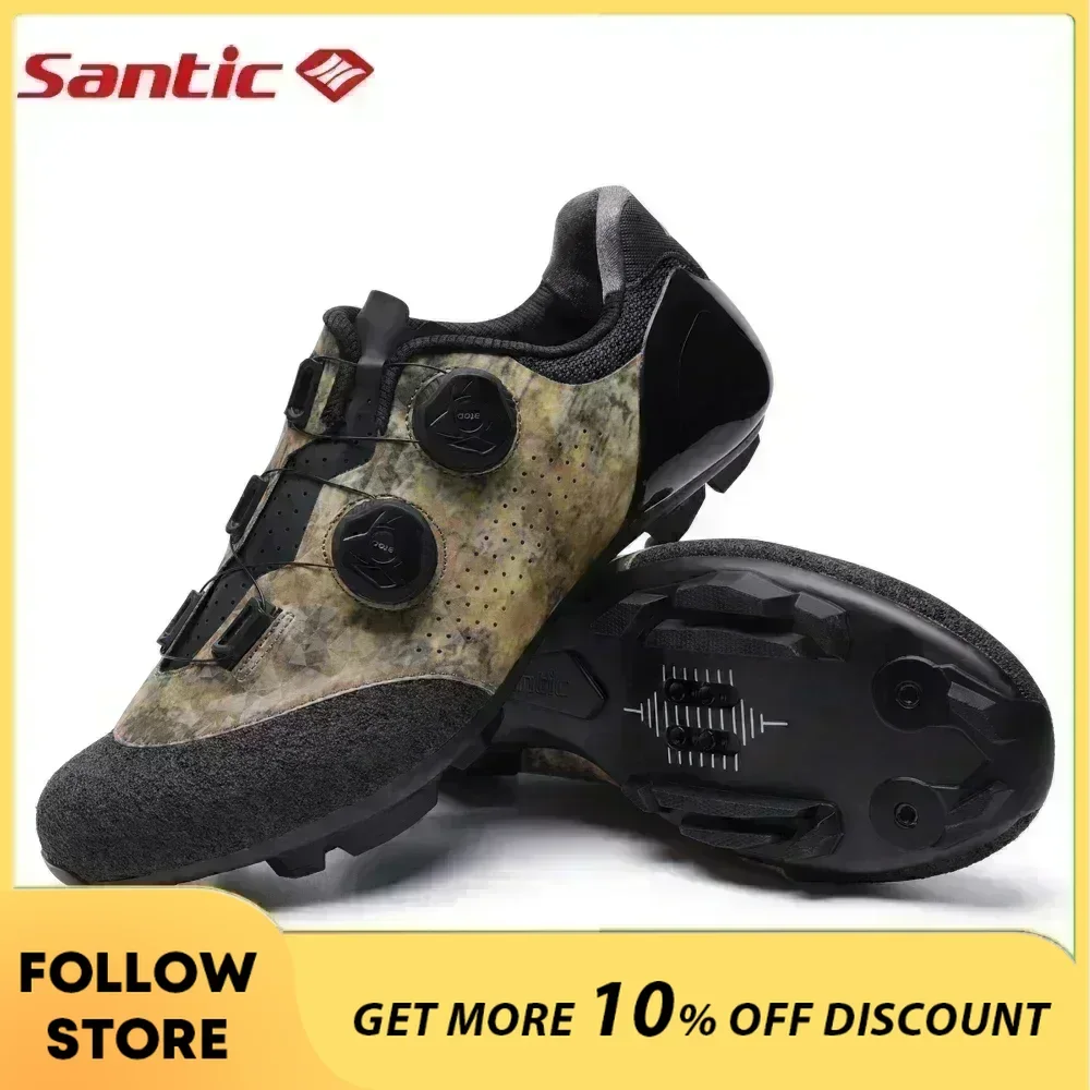 Santic-MTB-Cycling-Shoes-Men-Carbon-Fiber-Sole-Wear-Resistant ...