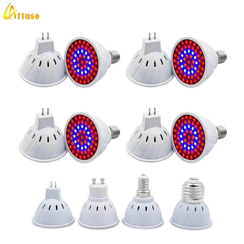 LED Grow Light E14 E27 MR16 GU10 AC 220V Full Spectrum Led bulb plant ...