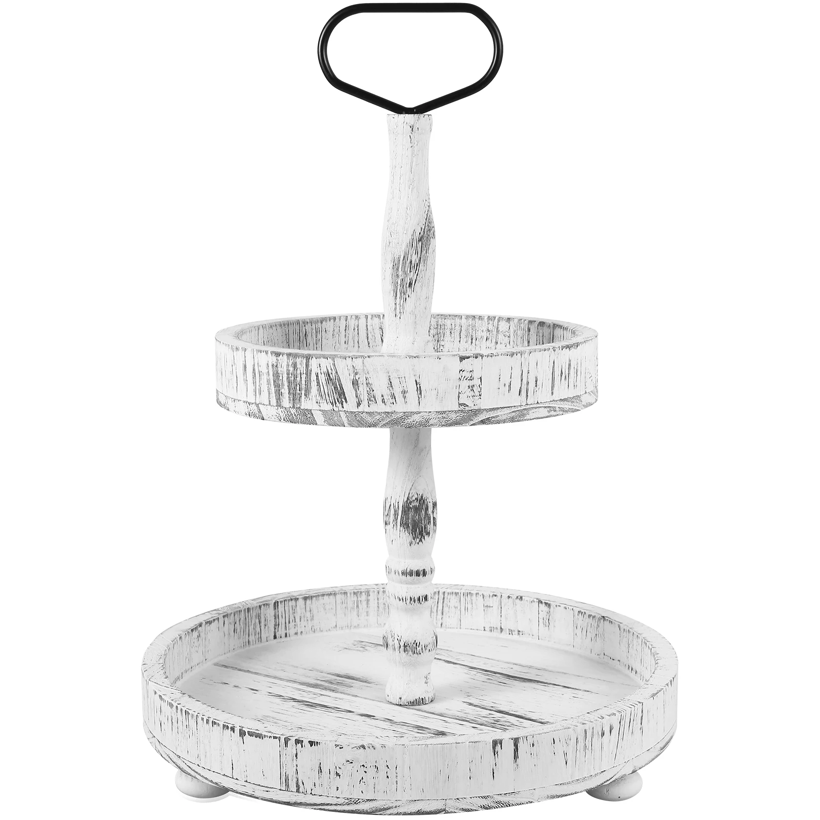 Wooden-layered-tray-2-layers-with-metal-handle-removable-easy-to ...