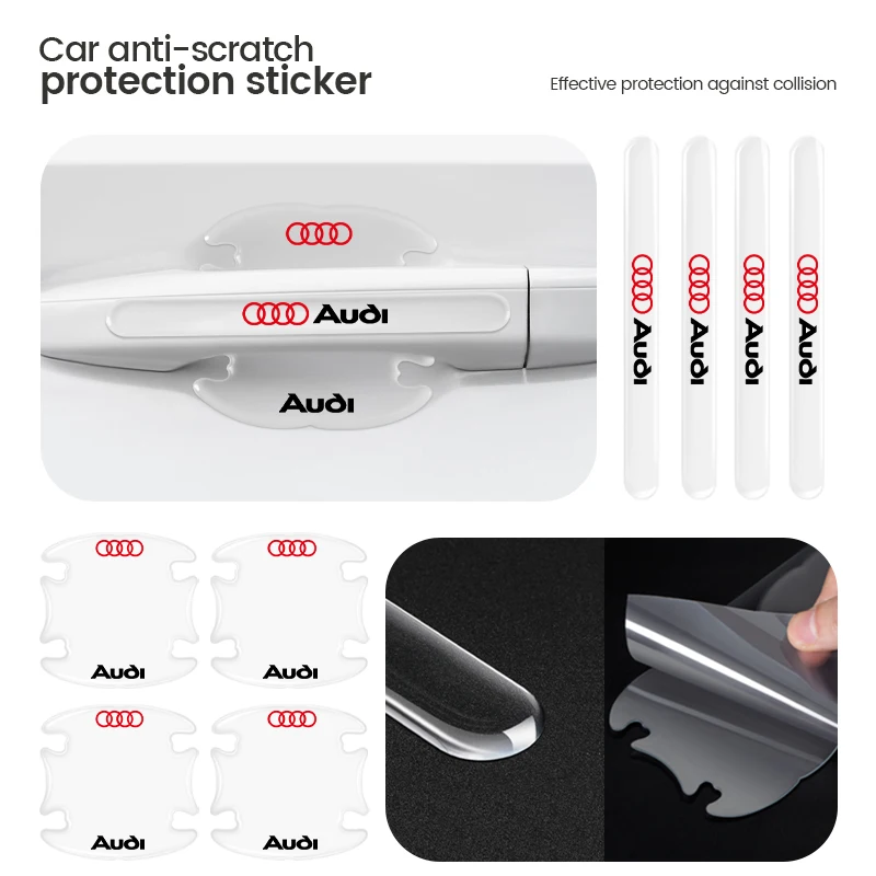 8Pcs-Transparent-Car-Door-Handle-Protector-Film-Anti-Scratch-Stickers ...
