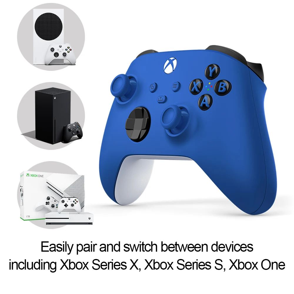 Blue Xbox 360 Controller