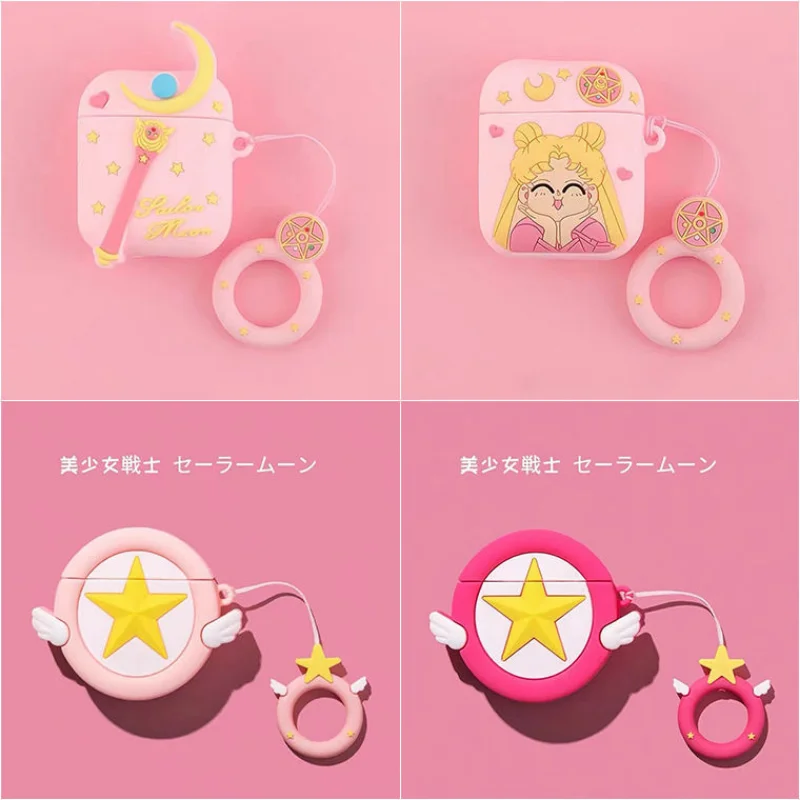 Airpods 2 Silicone Sailor Moon Case | Air Pod Pro 2 Cases Sailor Moon ...