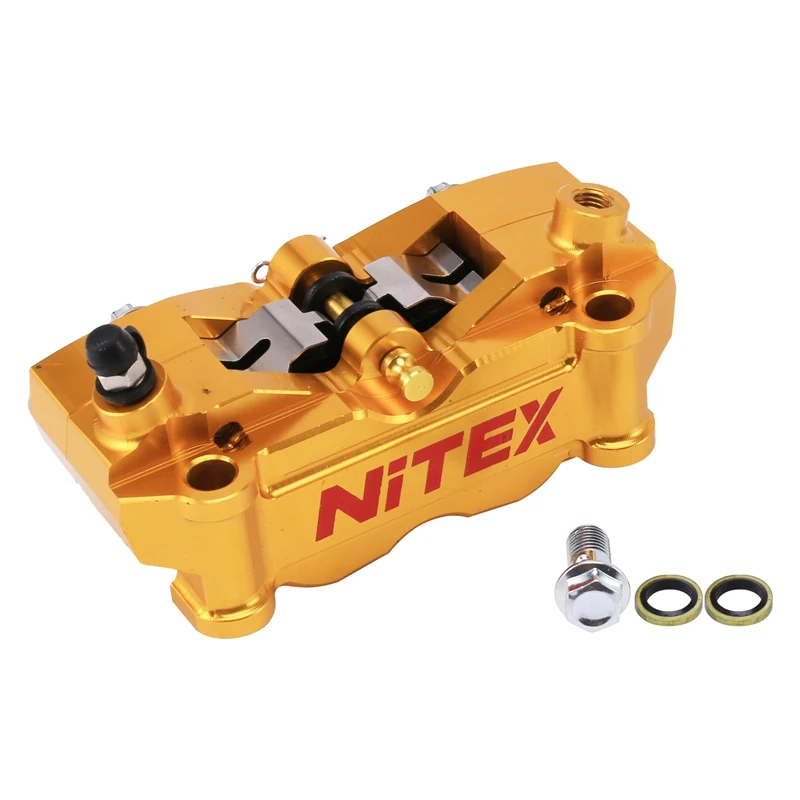 NITEX มือเบรค Caliper สำหรับไฮดรอลิกเบรค4ลูกสูบ100มม.CNC อลูมิเนียม ...