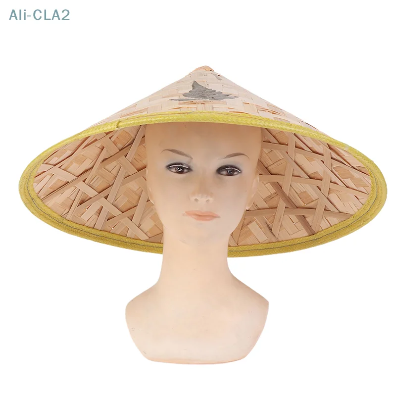 1PC Rice Farmer Hat For Men Women Chinese Bamboo Hat For Adult Unisex ...