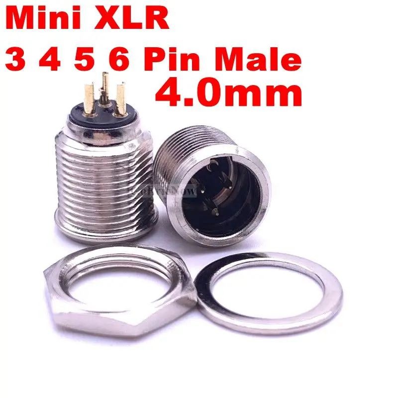 Xlr Mini 4 Pin Male Socket | 3 Pin Mini Xlr Connector | 3 Pin Panel ...
