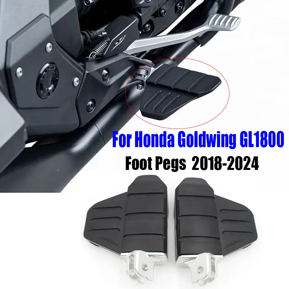 For-Honda-GoldWing-GL1800-Motorcycle-Driver-Foot-Rest-Goldwing-1800 ...