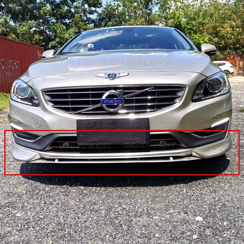 Car Styling Abs Plastic Unpainted Color Front Bumper Lip Trunk Spoiler ...