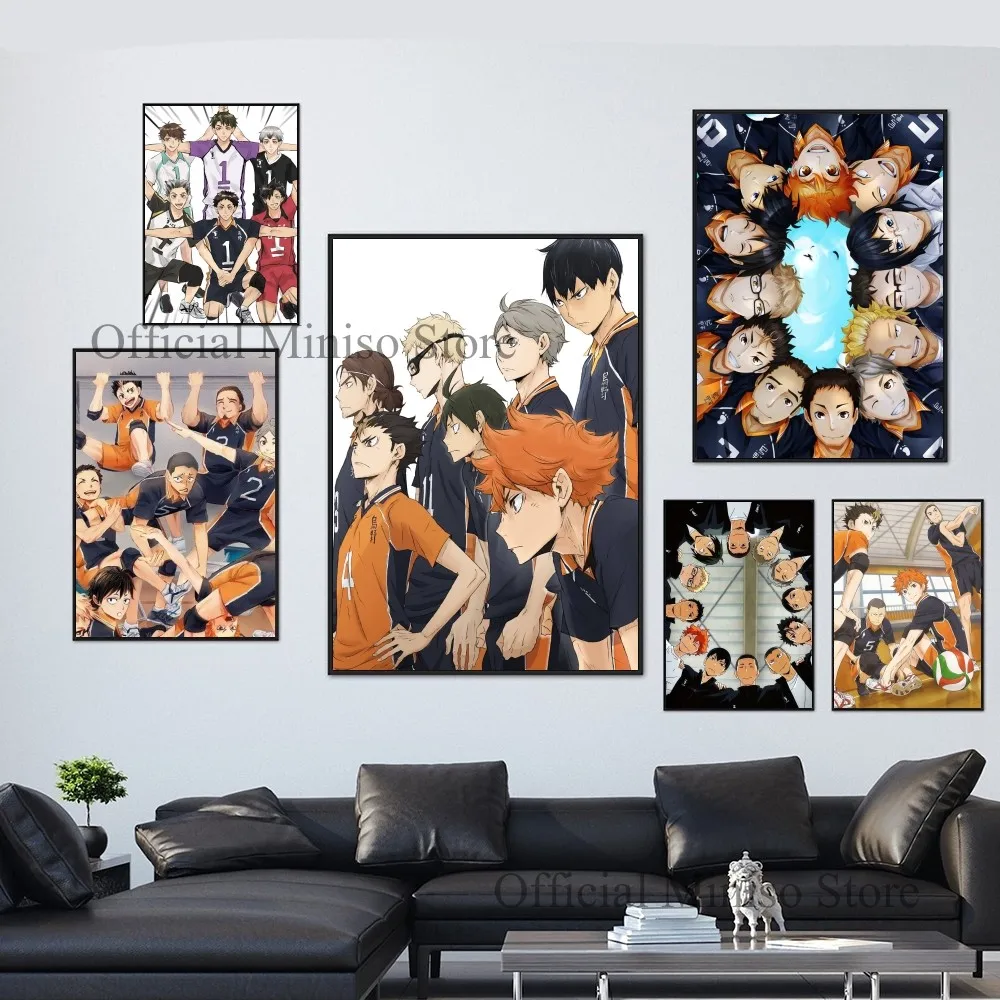 1pc-Classic-Anime-Haikyuu-Poster-Self-adhesive-Art-Poster-Waterproof ...