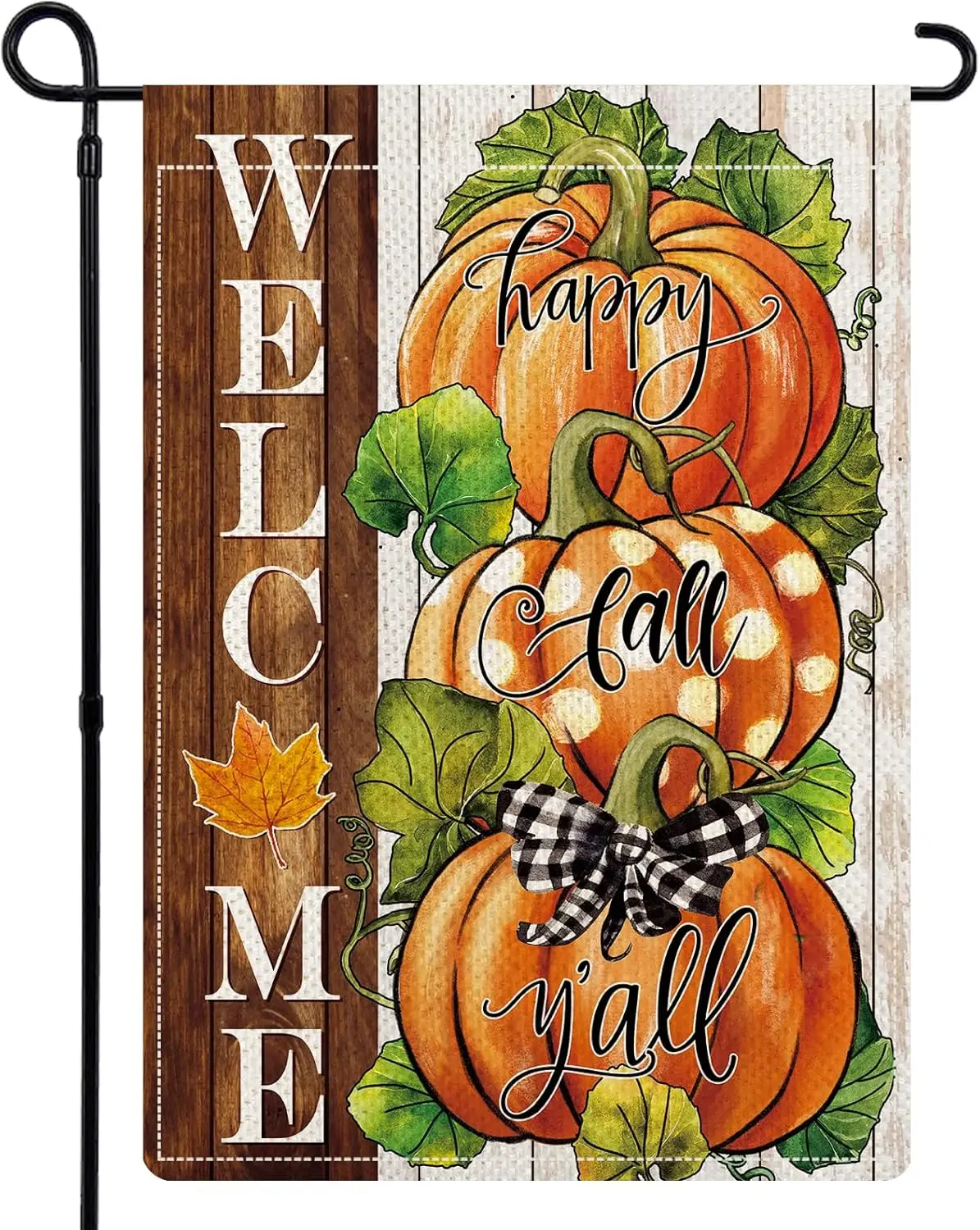 Happy-Fall-Y-all-Pumpkins-Garden-Flag-12x18-Inch-Double-Sided-Rustic ...