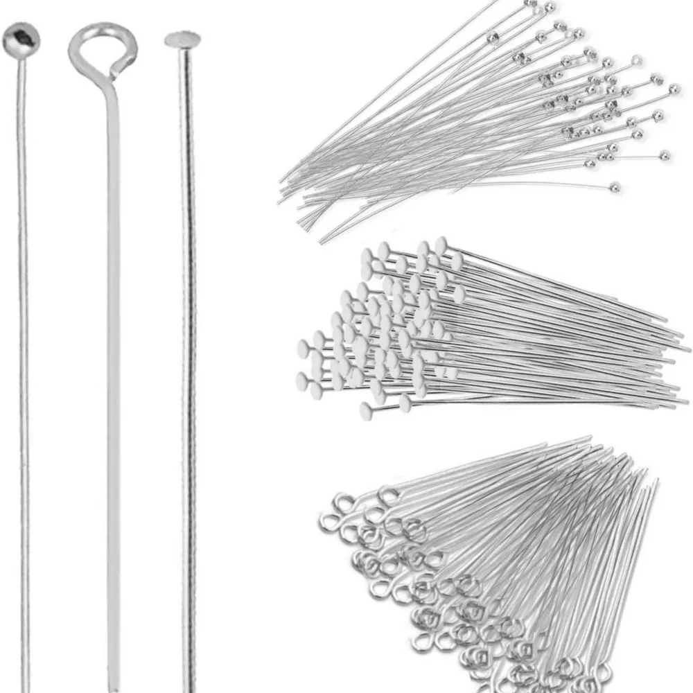 10Pcs-925-Sterling-Silver-Flat-Head-Eye-Pins-For-DIY-Jewelry-Making ...