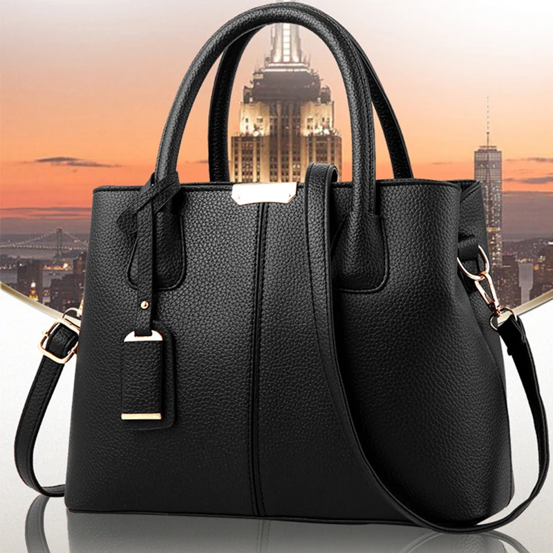 Women PU Leather Handbags Trend Luxury Ladies Casual Tote Purse Fashion ...