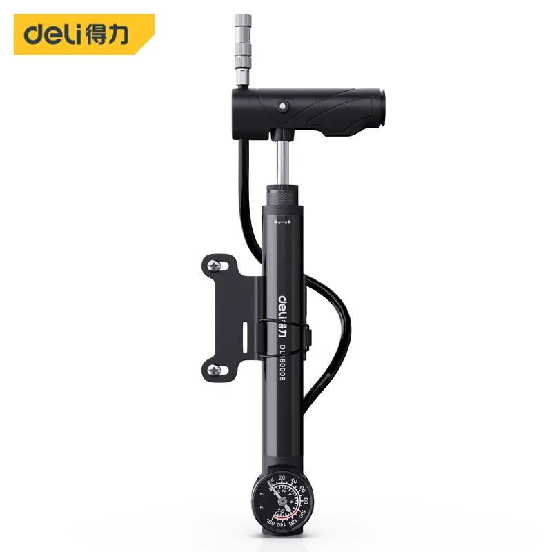 Deli 120psi Lightweight Cycling Pumps Mini Portable Light Bike Pump Tire Inflator Bike Hand Pump ...