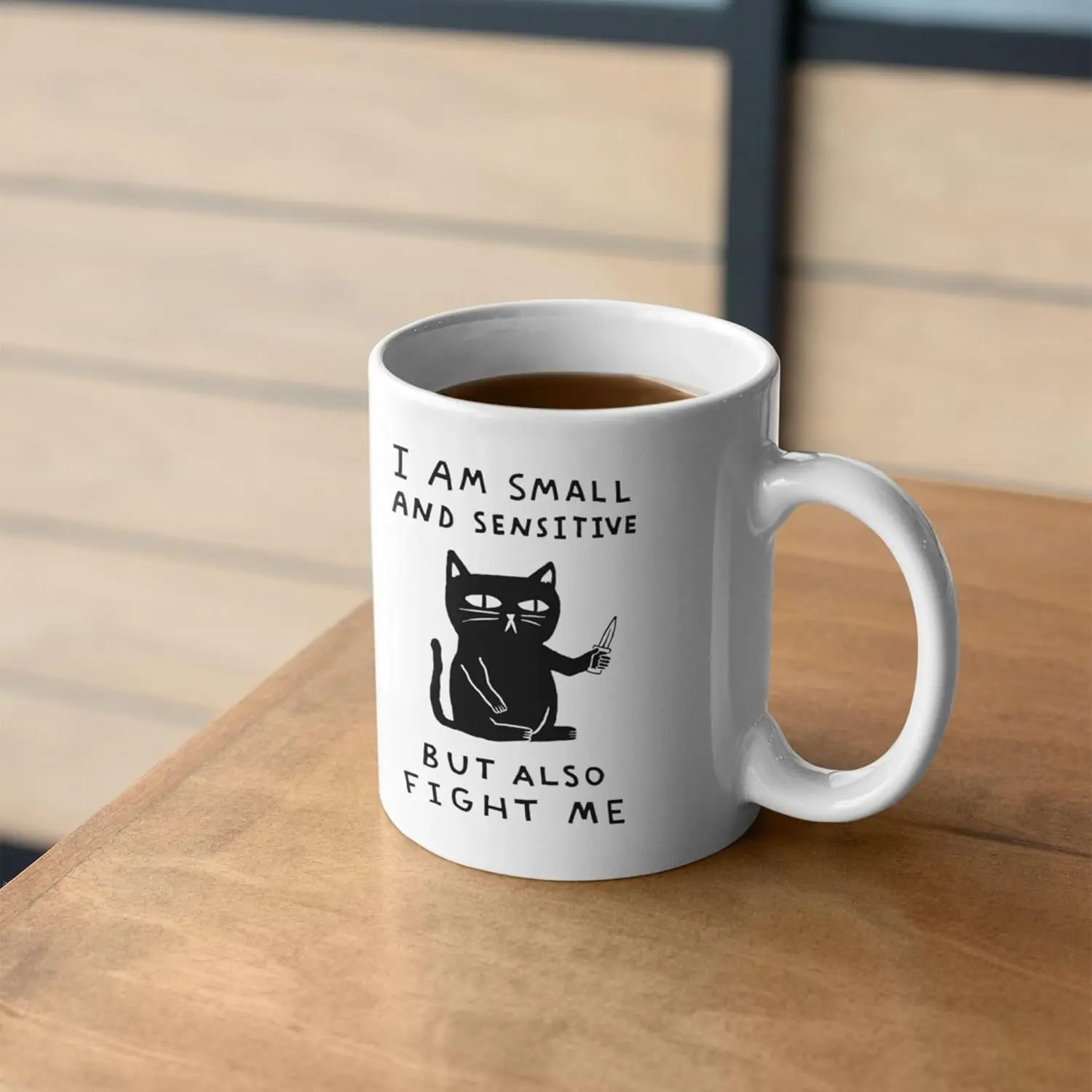 Look HUMAN Possum Coffee Mug Funny Coffee Mugs Adult Humor Double-Sided ...