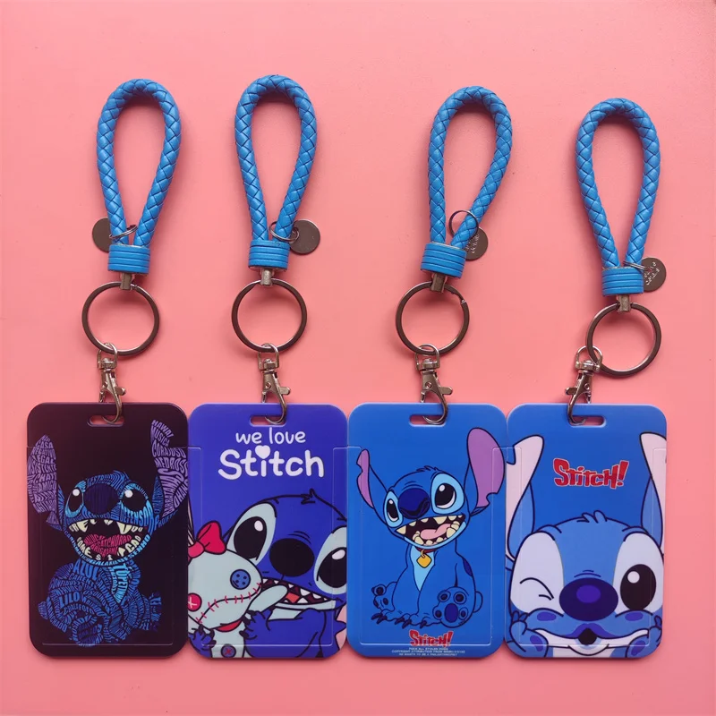 Disney Stitch Wrist ID Card Holders Women Business Credit Card Holder ...