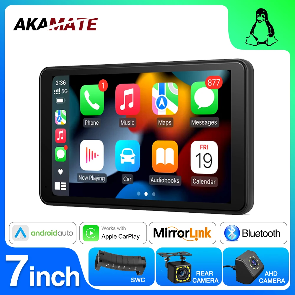 7Inch-Universal-Multimedia-Player-CarPlay-Android-Auto-Monitor ...