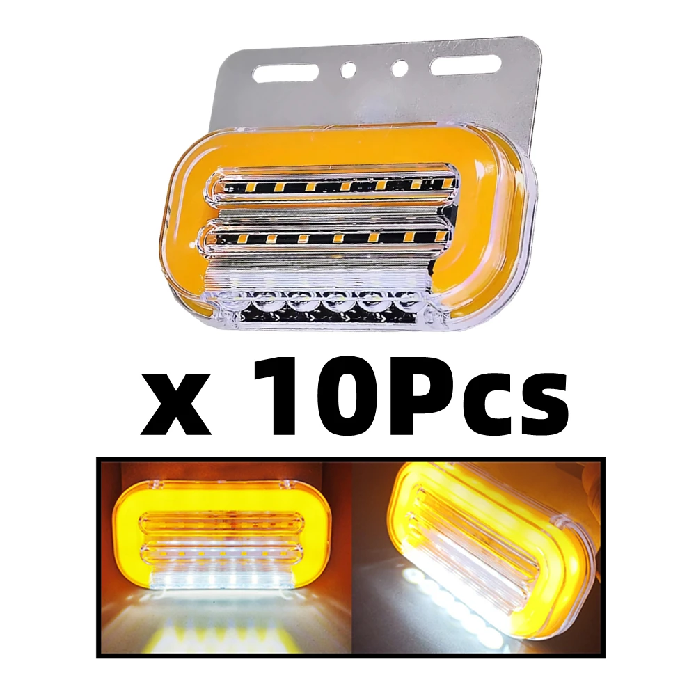 10Pcs-Truck-Sidelight-12V-24V-Parking-Lights-Trailer-Side-Marker-Lights ...