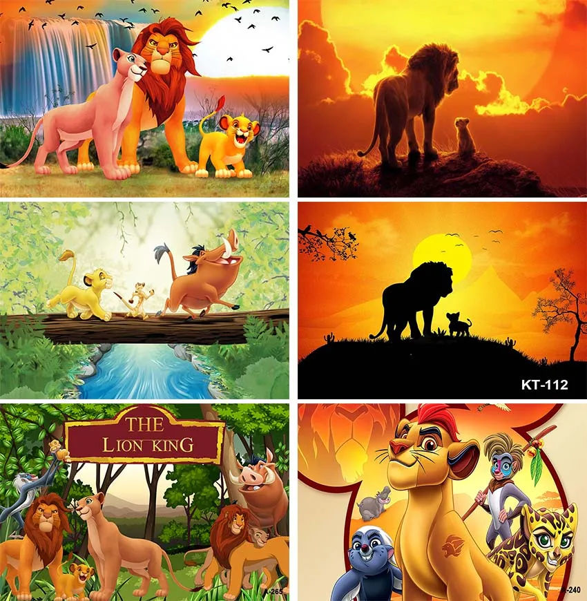Disney-simba-le-o-rei-pano-de-fundo-personalizado-floresta-crian-as ...