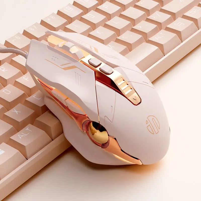 New-Wired-Gaming-Mouse-Silent-RGB-Backlit-Pink-Mice-USB-Optical-Girl ...