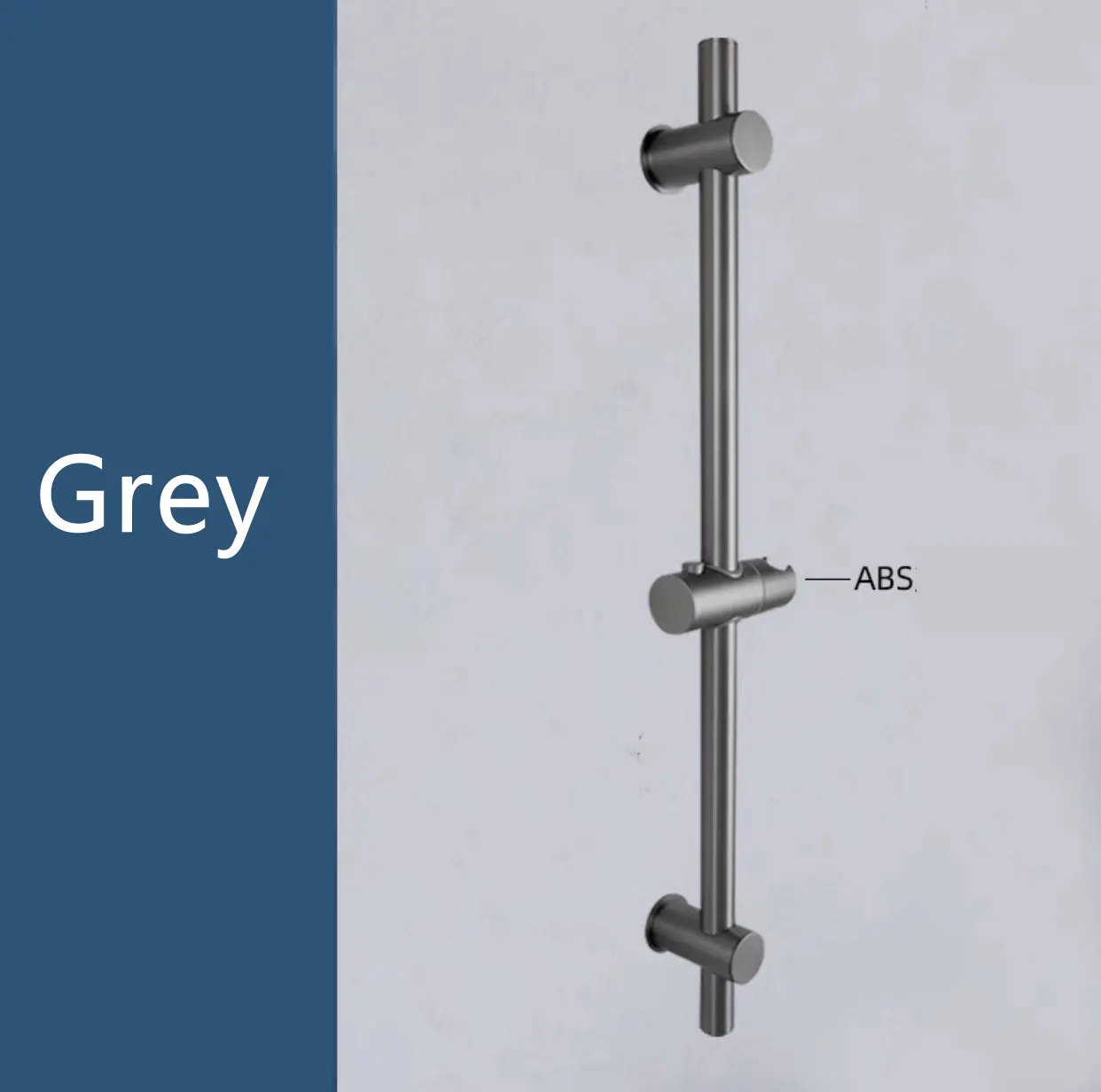 Grey-Plating-Round-Square-Shower-Slide-Bars-Adjustable-Shower-Rail ...