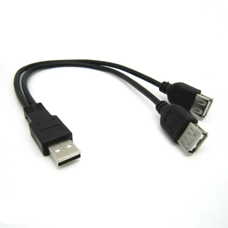 USB-2-0-A-maschio-A-USB-femmina-2-doppio-doppio-alimentatore-USB ...