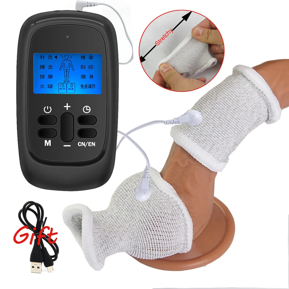 Elektroschock-Therapie-leitf-higer-elastischer-Penisring-elektrischer ...