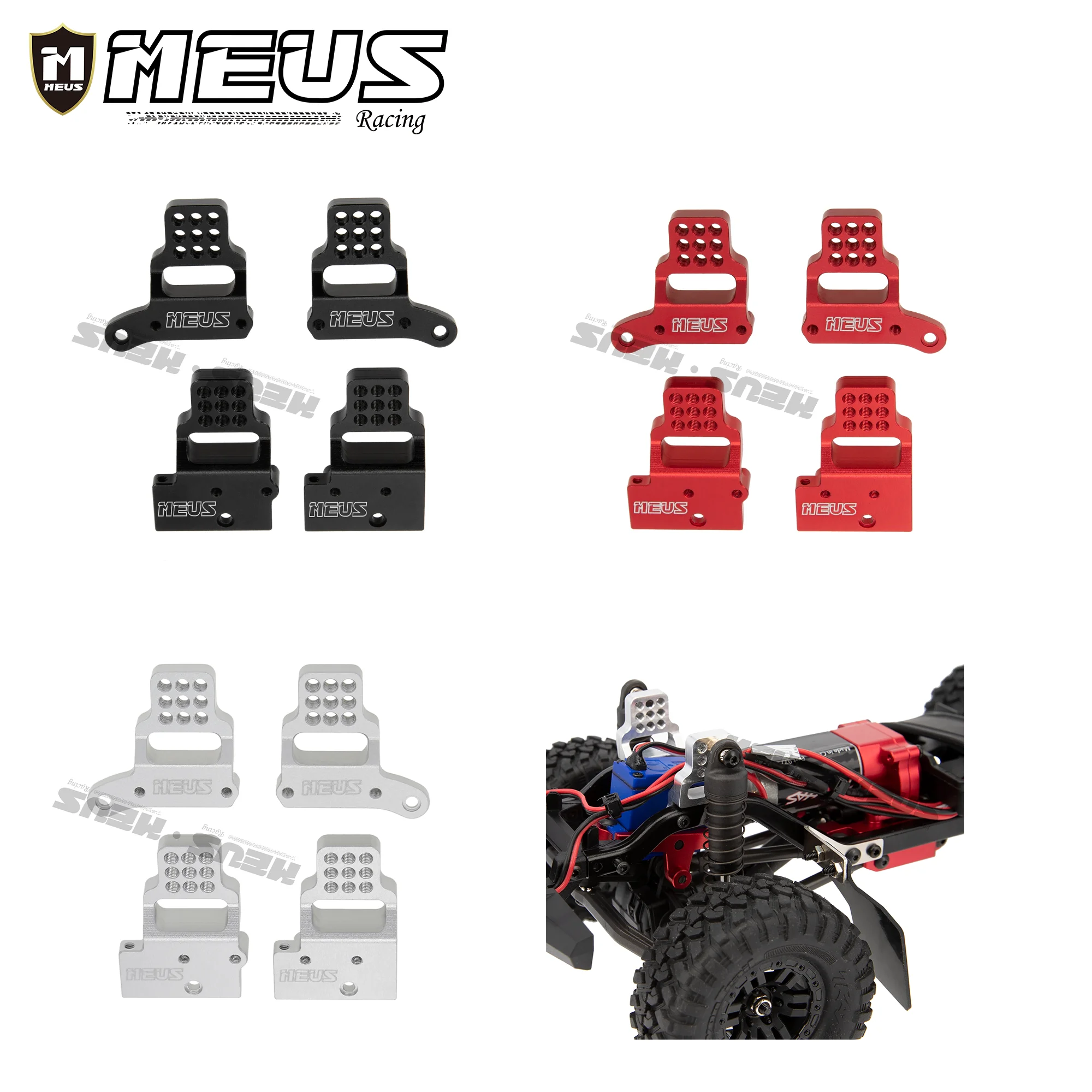 Meus Racing Aluminum Multi-hole Shock Mount Metal Adjustable Shock ...