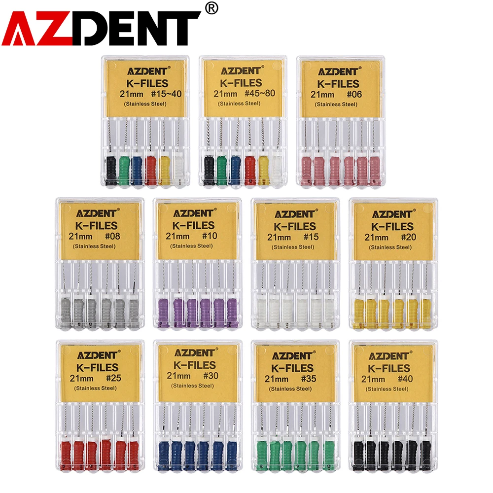 25mm Stainless Steel K / D / H Files Root Canal Dental Material For ...