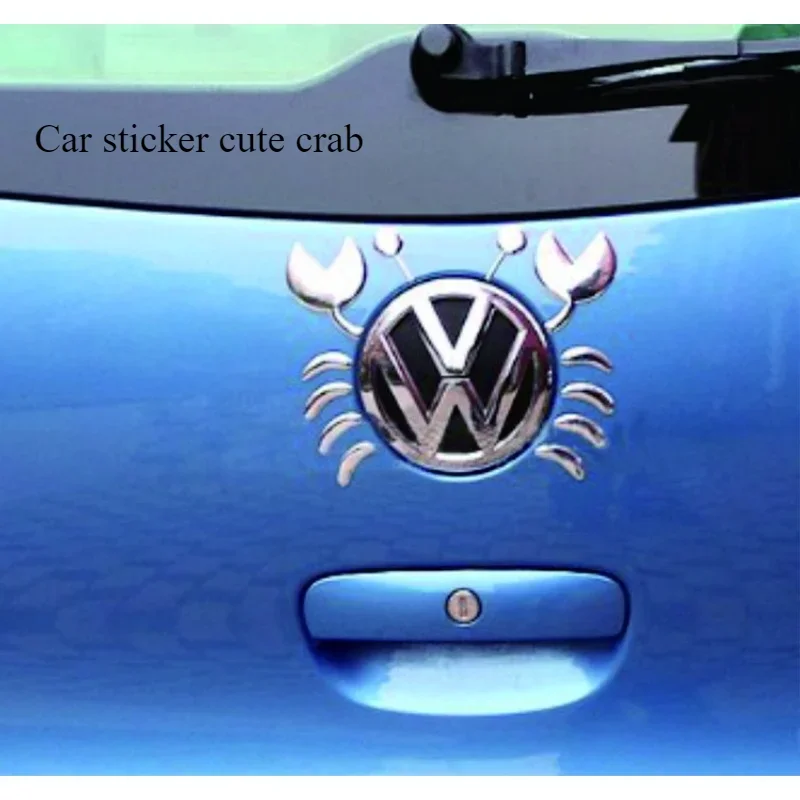 3D Fun creative personality car stickers Cute crab car decoration ...