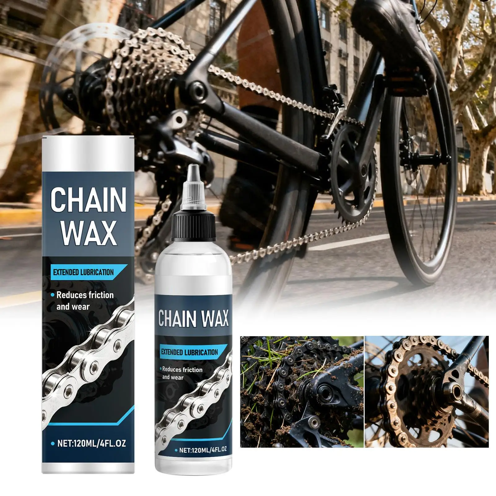 Bike Chain Lube 120ml Bike Chain Lubricating Wax Mountain Bicycles ...