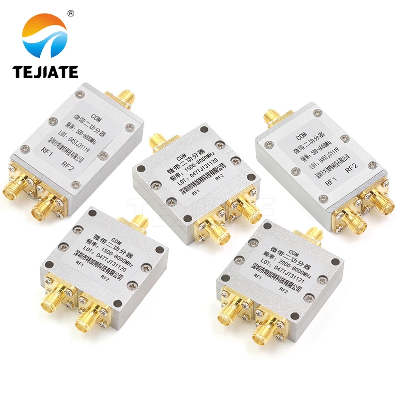 1PCS-SMA-Power-Divider-One-to-Two-0-5-8G-0-6000MHz-Microstrip-Splitters ...