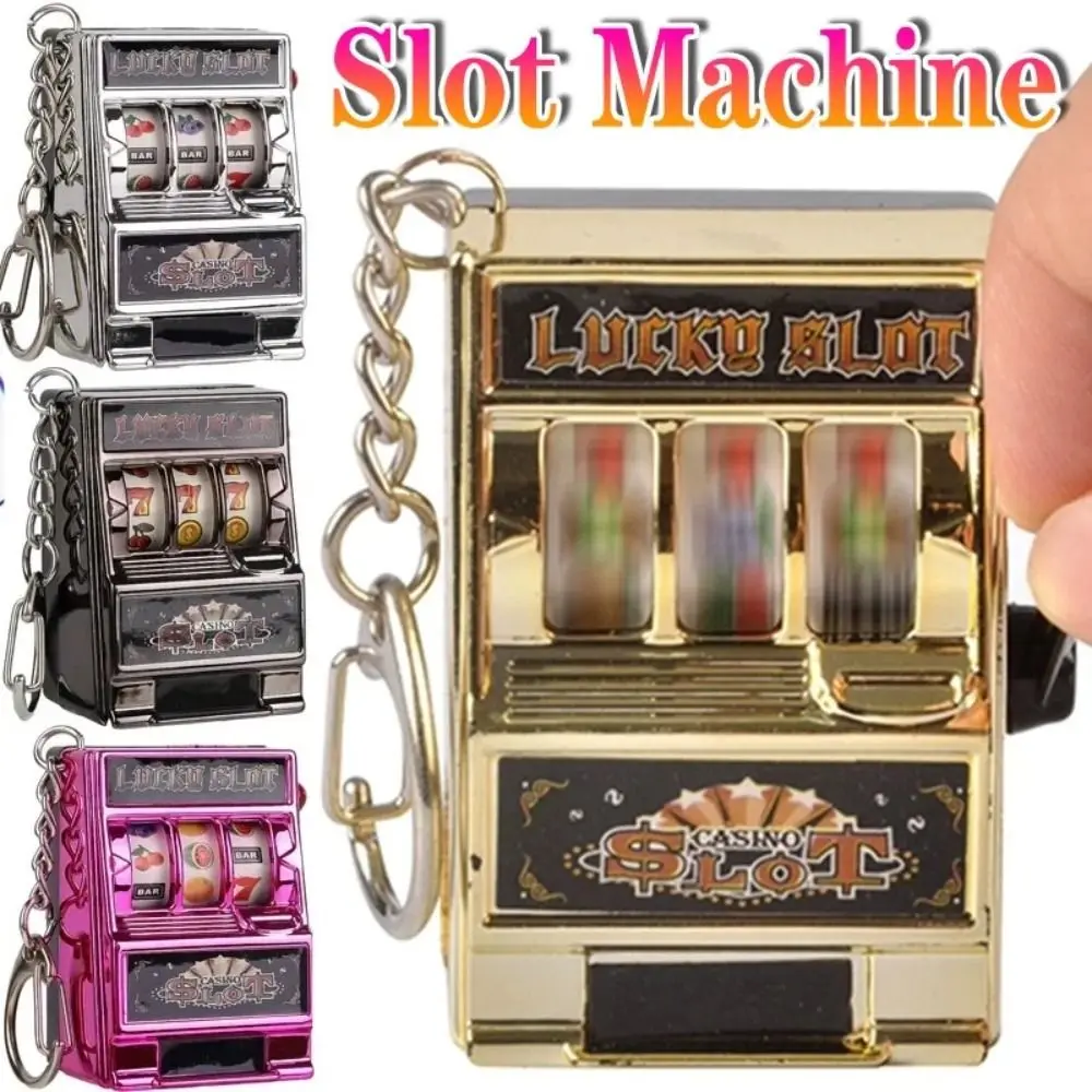 Fruit-Slot-Machine-Keychain-Lucky-Jackpot-Retro-Toy-Coin-Operated-Games ...